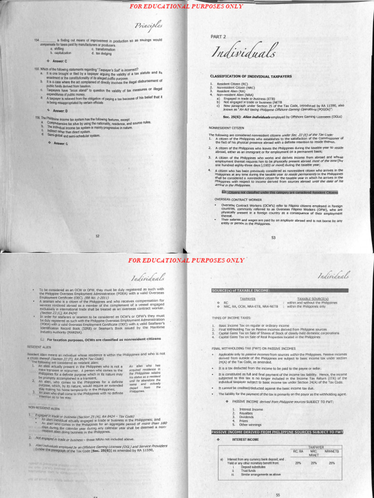 Part 2 Individuals | PDF