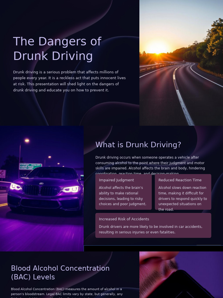 Preventing the Dangers of Drunk Driving | PDF | Driving Under The ...