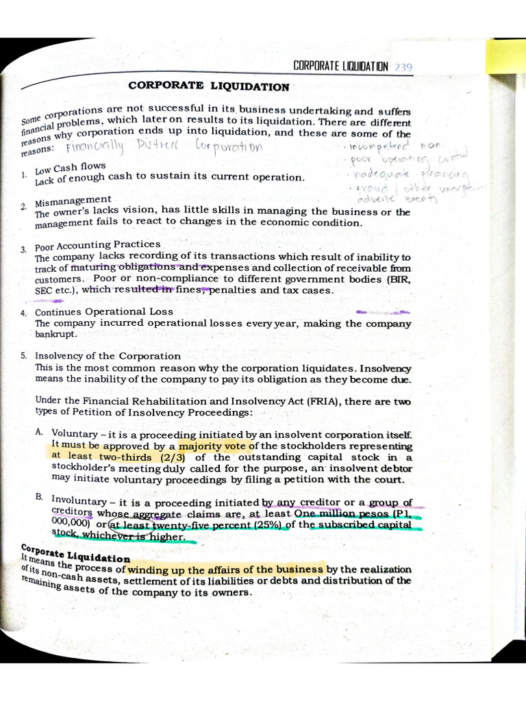 Corporate Liquidation | PDF