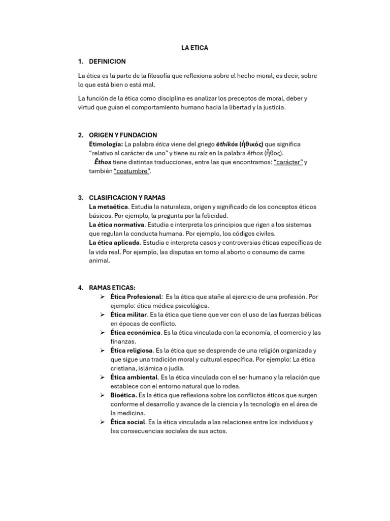 Resumen Exposicion Grupo 5, La Etica y La Moral | PDF | Moralidad | Virtud