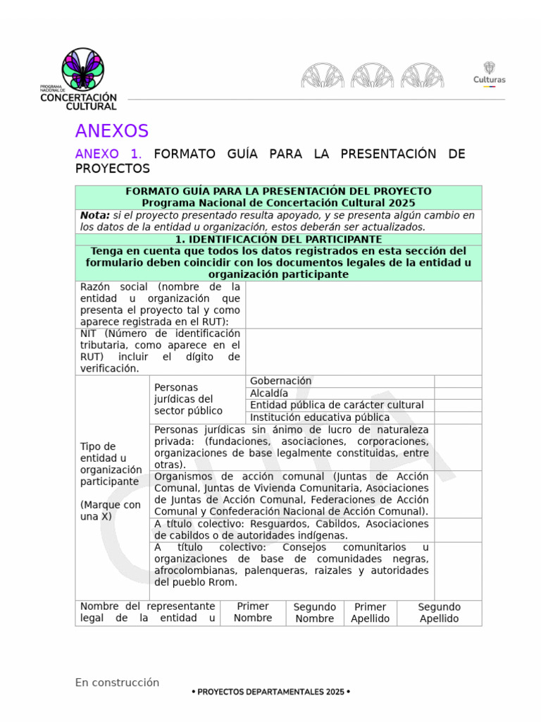 Anexo 1 - Concertación 2025 | PDF | Biblioteca Pública | Patrimonio cultural