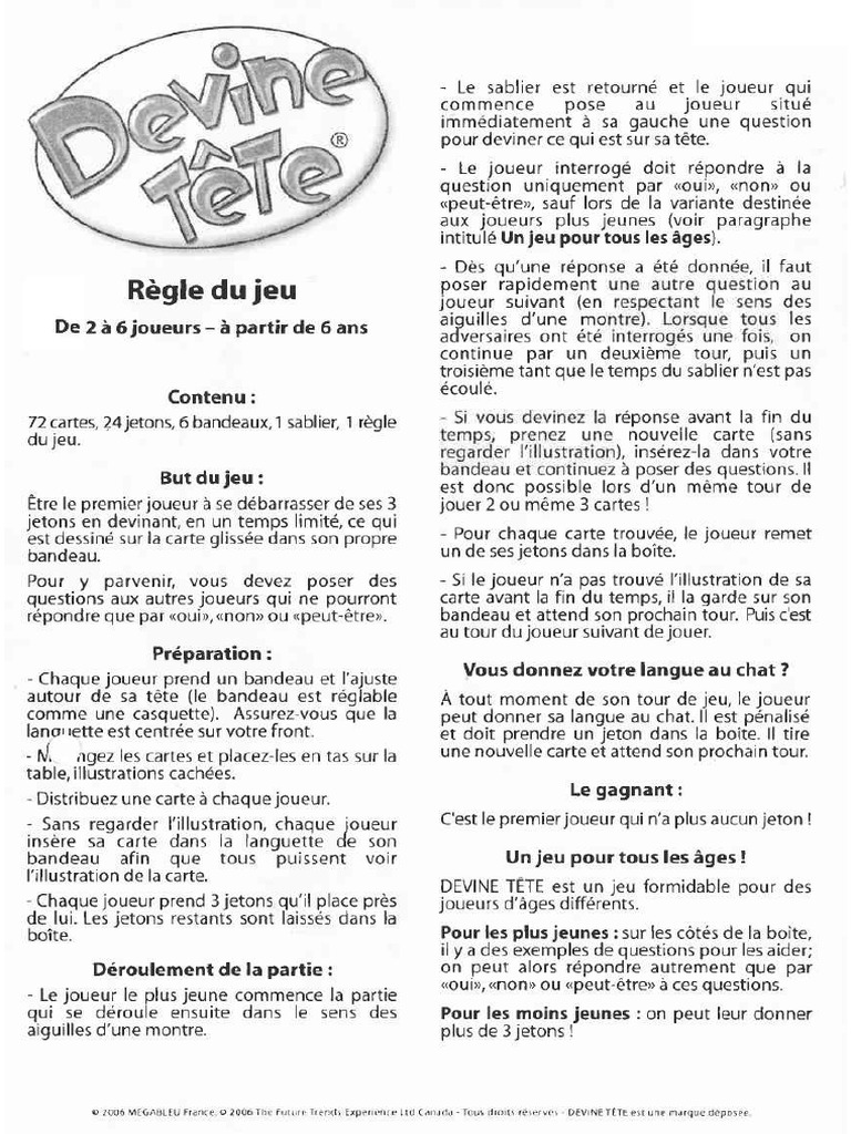Devine Tete Regle | PDF