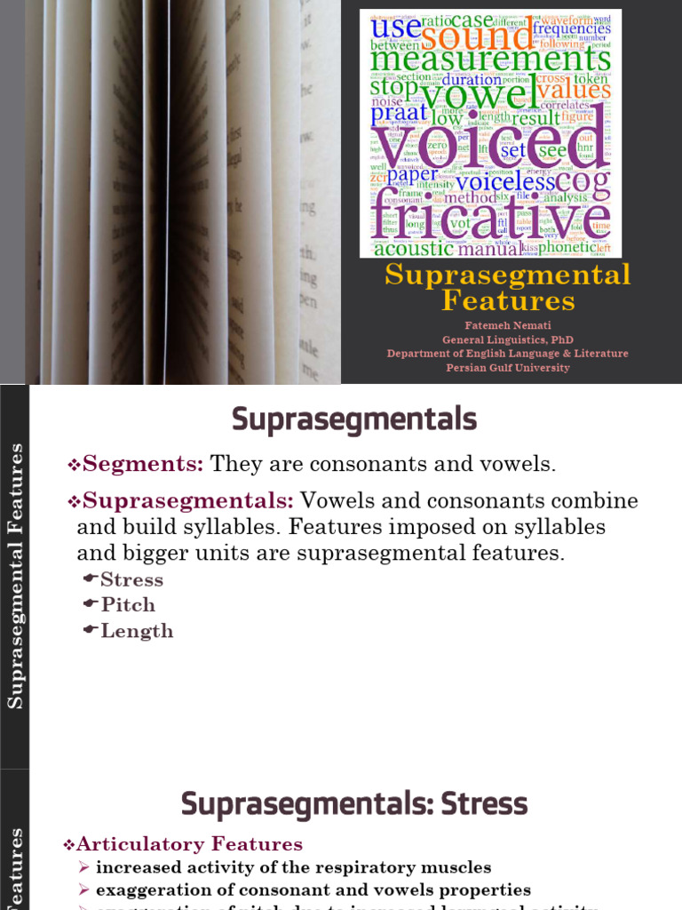 Understanding Suprasegmental Features | PDF | Stress (Linguistics ...
