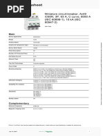 Acti9 NG125L Circuit Breaker Specs | PDF | Electric Power | Electronics
