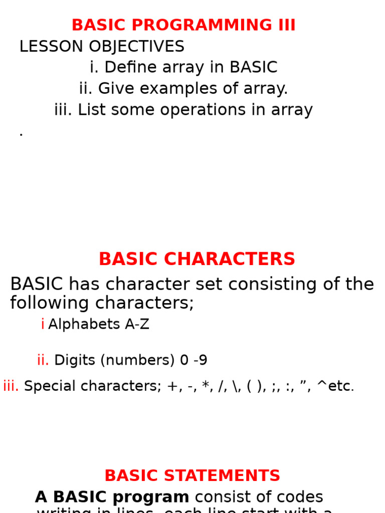 Basic Programming | PDF | Computer Program | Programming