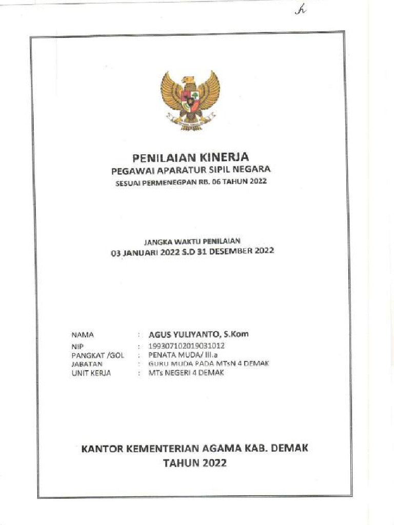 SKP 2022 Agus Yuliyanto | PDF