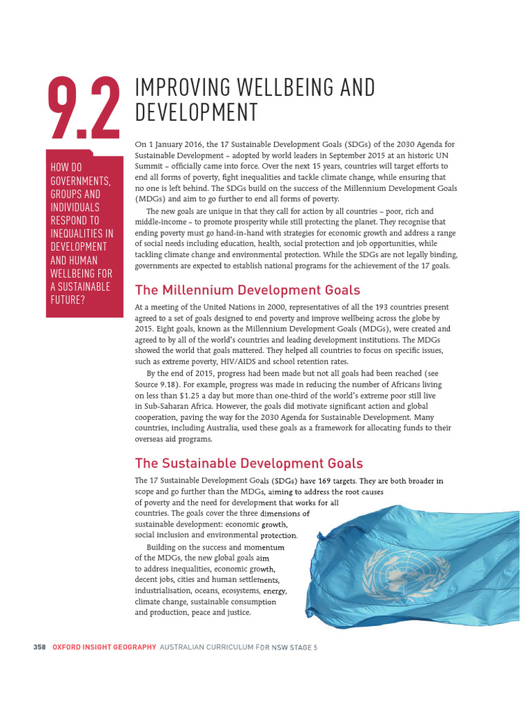 Improving Wellbeing | PDF | Millennium Development Goals | Sustainability