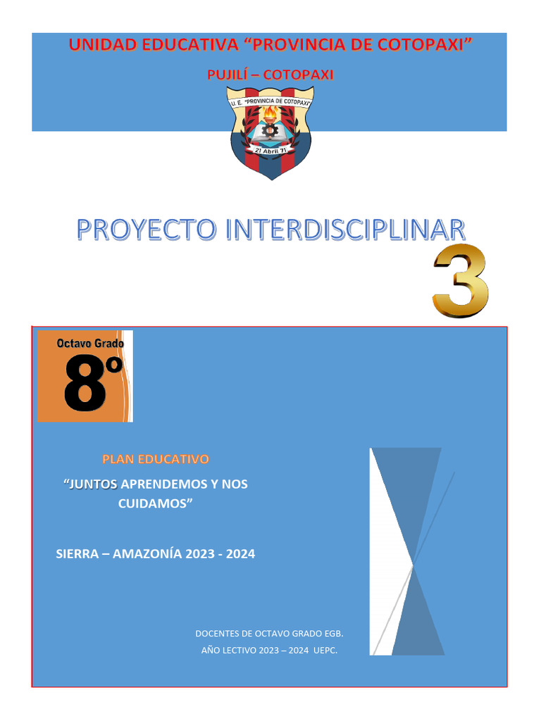 FICHA PROYECTO INTERDISCIPLINAR 3 8vo | PDF | Las bacterias | Número racional