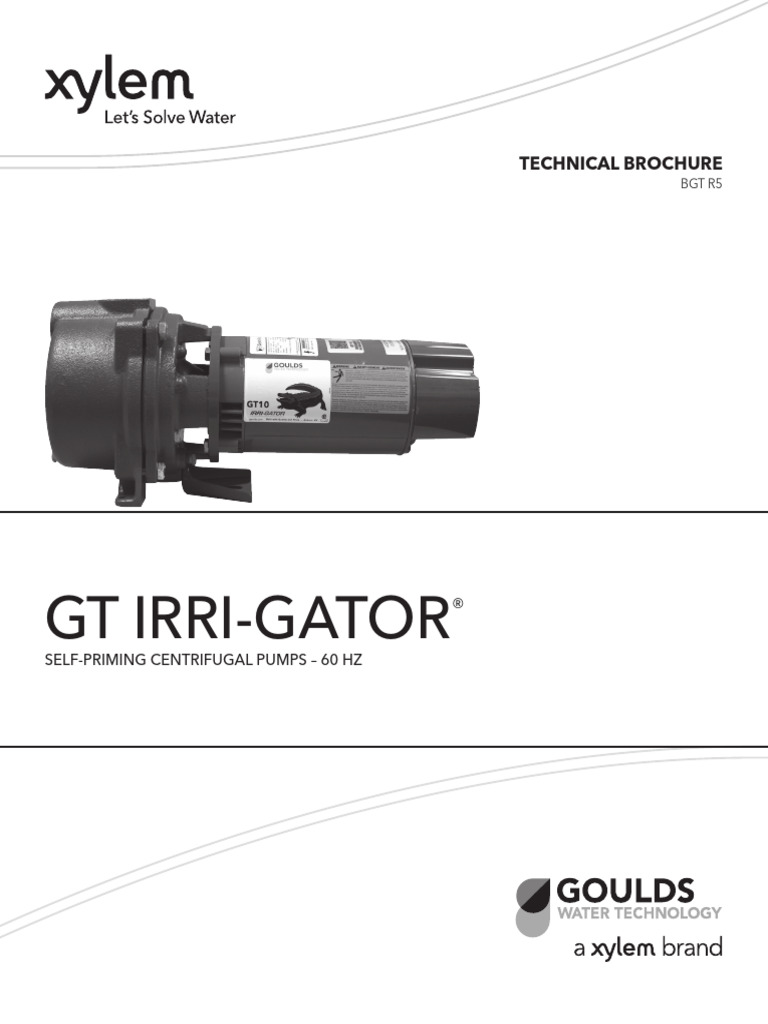 GOULDS GT SERIES BROCHURE | PDF | Pump | Energy Technology