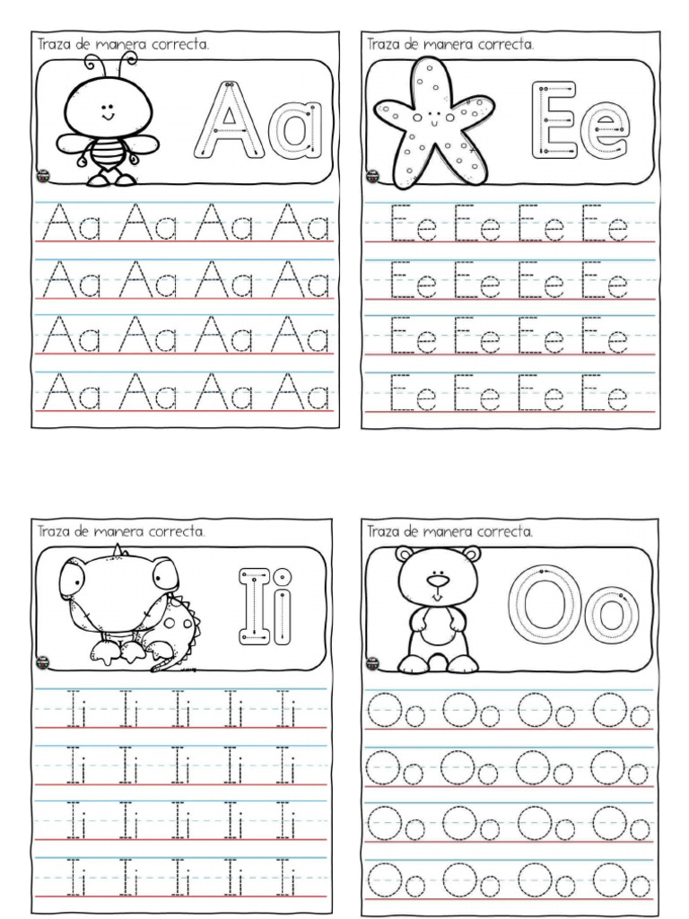 Abecedario para Trazar Completo | PDF