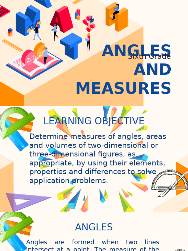 Math Angles Sixth Grade (Angles) | PDF | Angle | Line (Geometry)