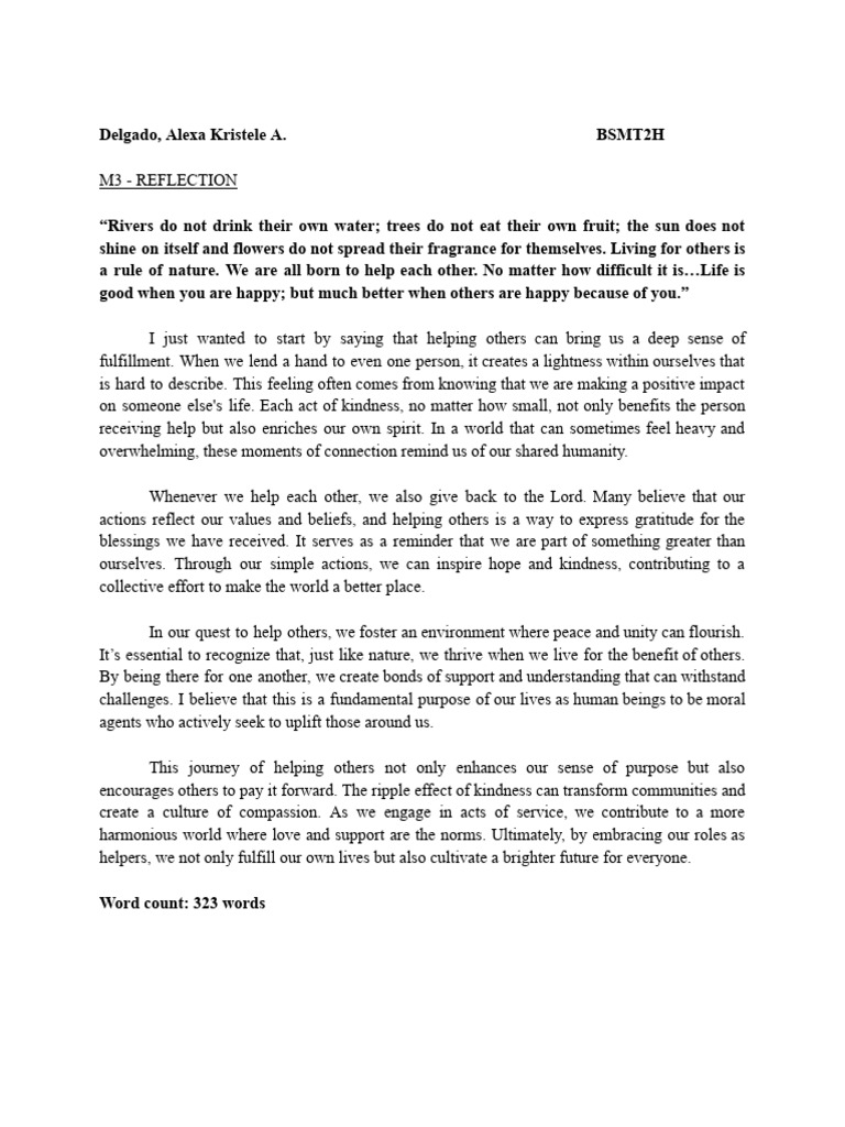 NSTP Reflection | PDF