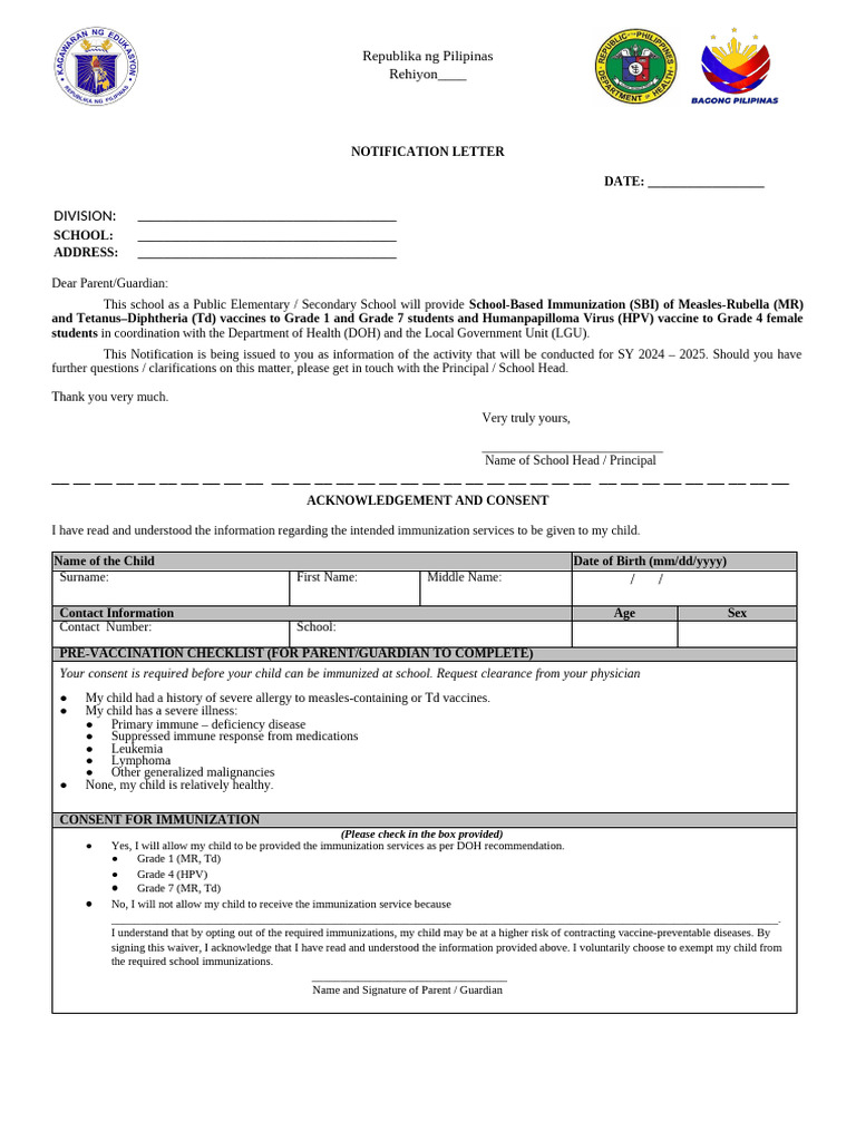 (Official) SBI Consent - Waiver Form 2024 (DOWNLOAD A COPY) | PDF