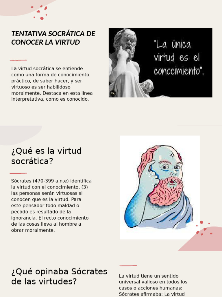 Tentativa Socrática de Conocer La Virtud | PDF