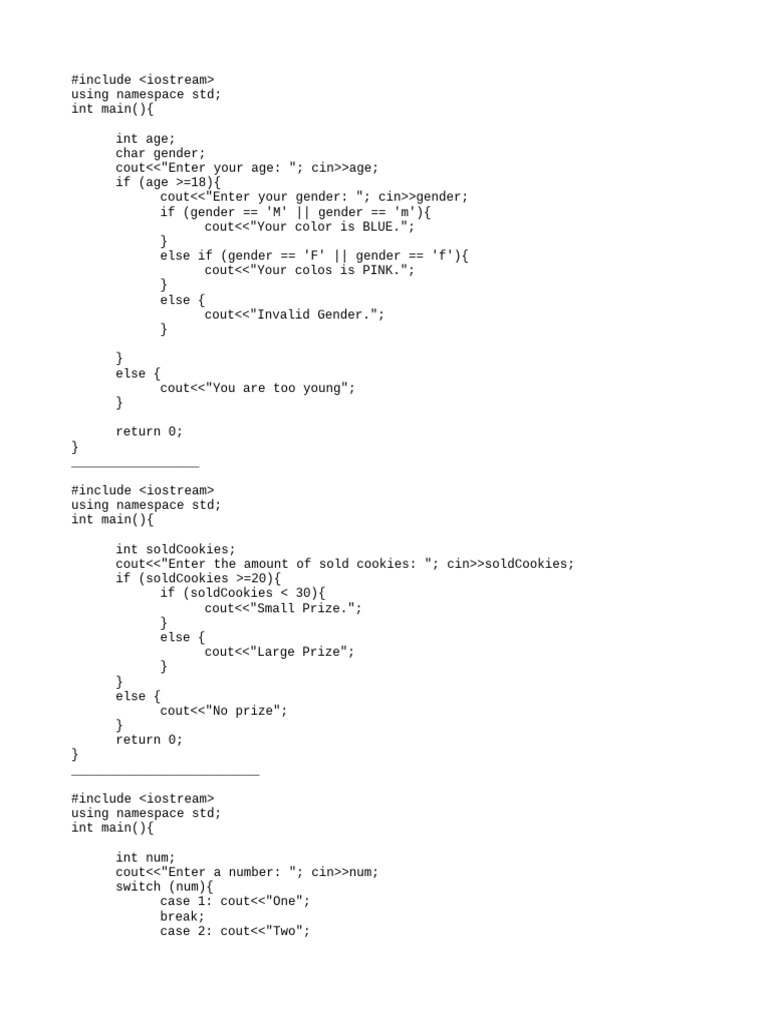 Program Code | PDF | Namespace | Computer Programming Program Code | PDF | Namespace | Computer Programming