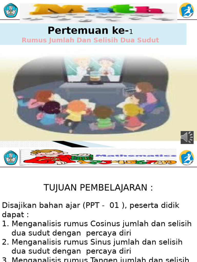 Rumus Jumlah dan Selisih Dua Sudut | PDF