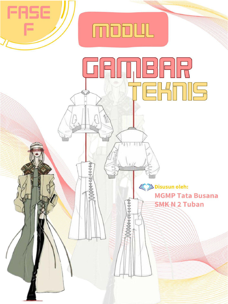 Teknik Menggambar Gambar Teknis Busana | PDF