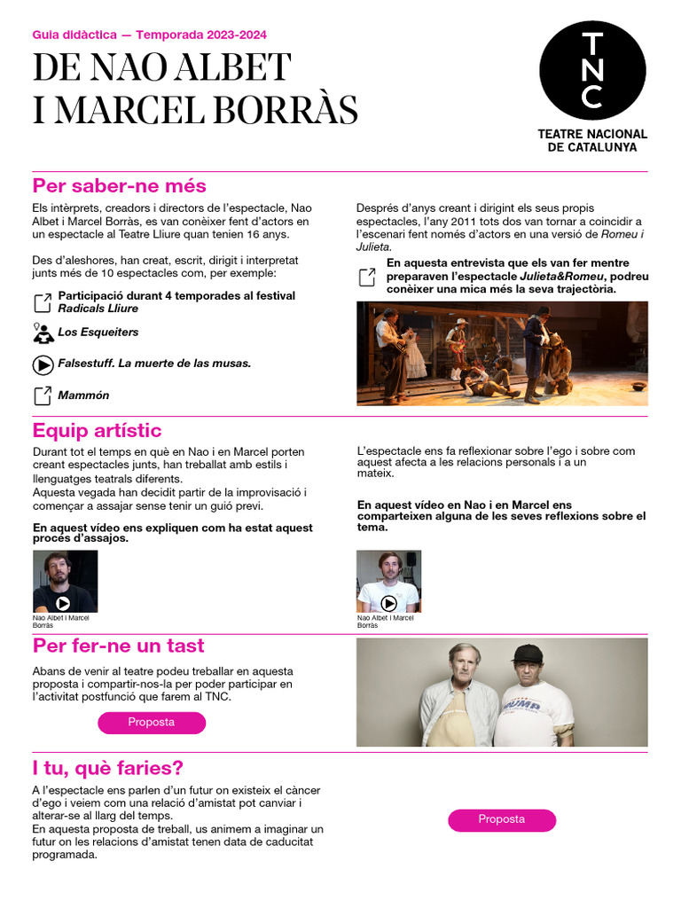 Guia Didàctica - de Nao Albet I Marcel Borràs PDF | PDF