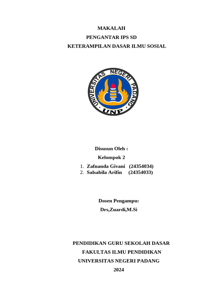 Keterampilan Dasar IPS SD | PDF