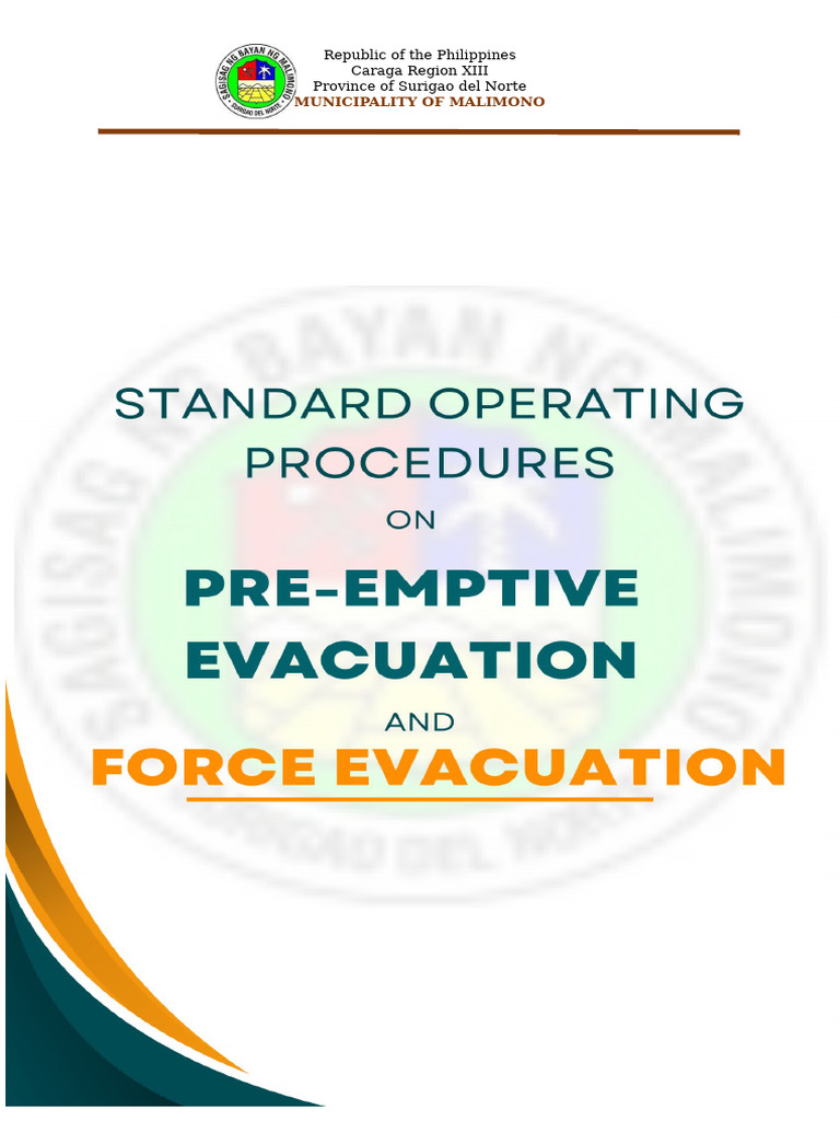 Sop Preemptive Evac (1) | PDF | Emergency Evacuation | Emergency Management