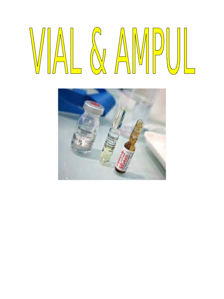 Gambar Vial N Ampul | PDF