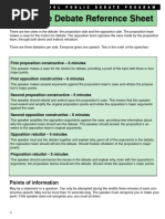 Debate Rules | PDF