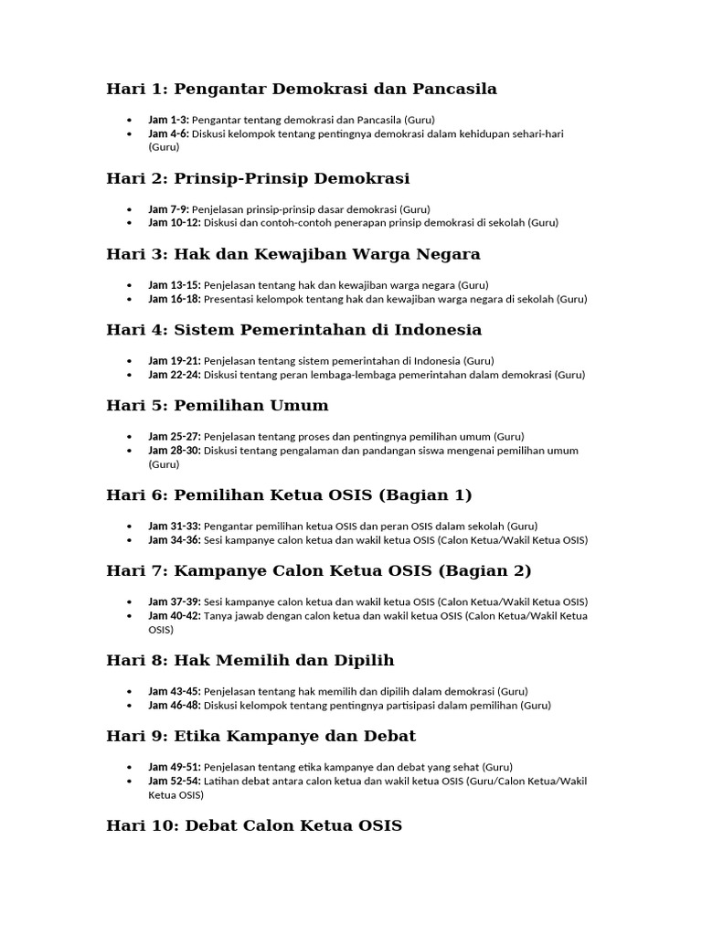 Pendidikan Demokrasi di Sekolah | PDF