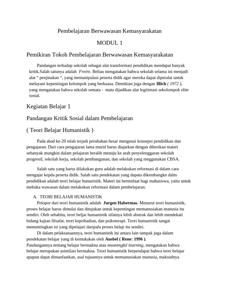 PBK Ringkas Modul 1-2 | PDF