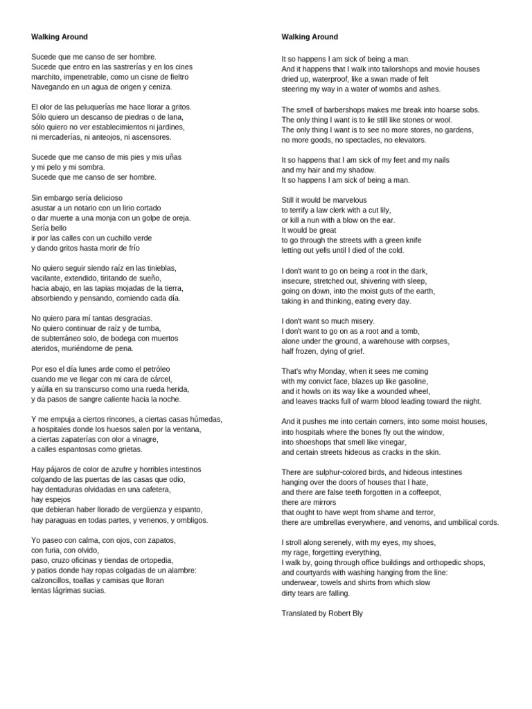 Walking Around Neruda (ENG - SPA) | PDF