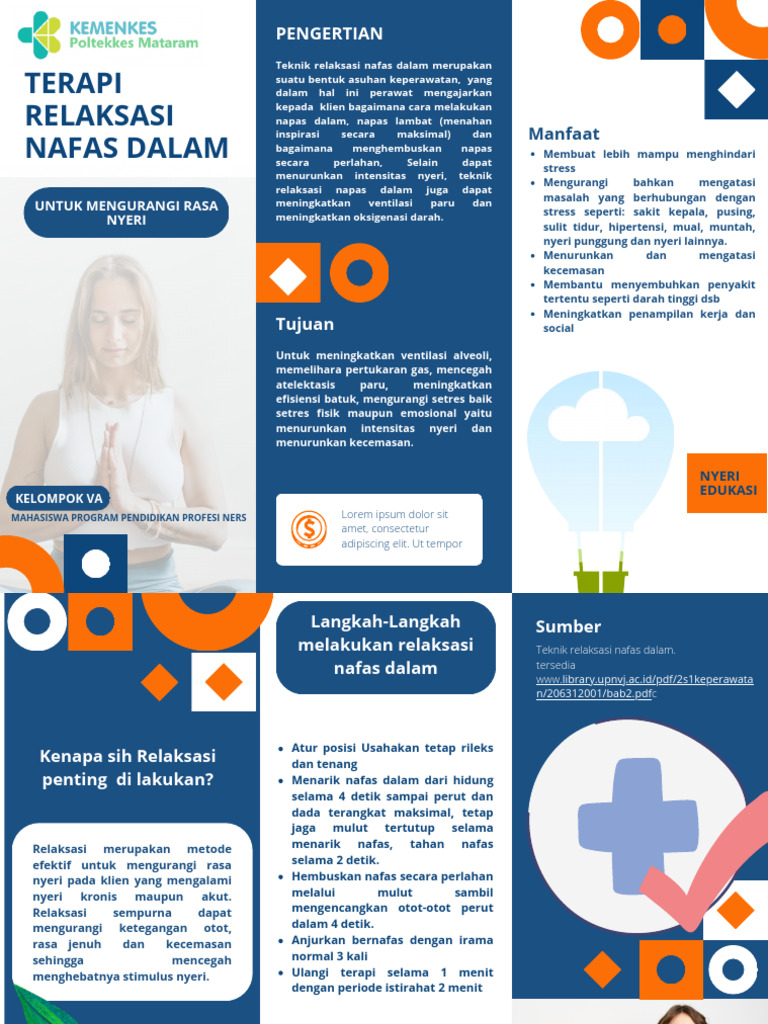 Leaflet Relaksasi Nafas Dalam Kelompok VA | PDF