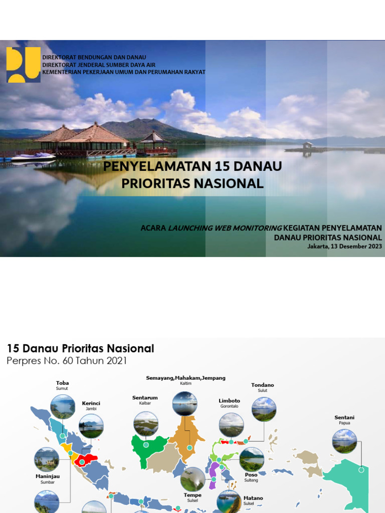 12.12.2023 Paparan Launching Web Monitoring Kegiatan Penyelamatan Danau ...