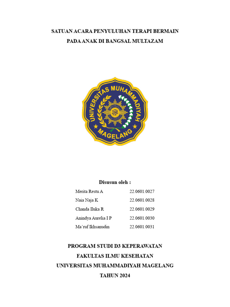 SAP Terapi Bermain | PDF