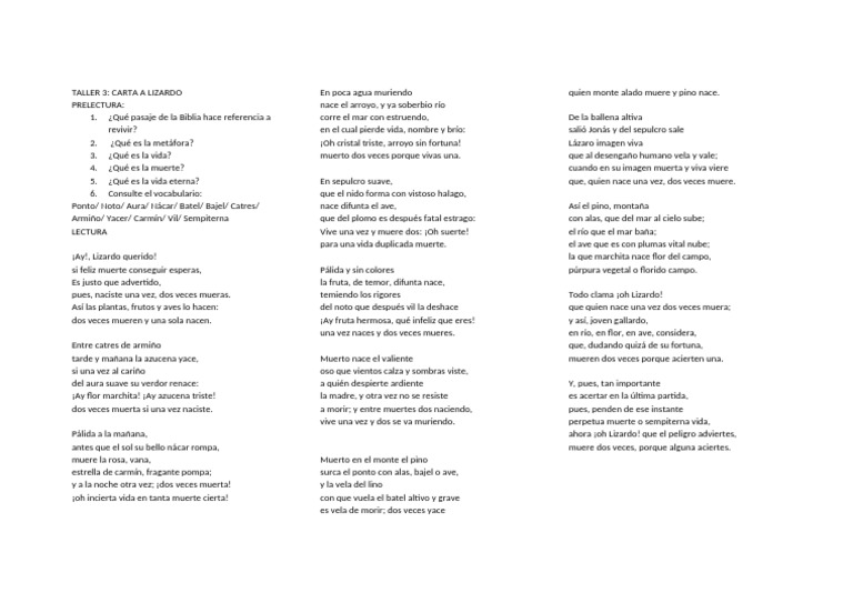98dfc836 TALLER 3 CARTA A LIZARDO | PDF
