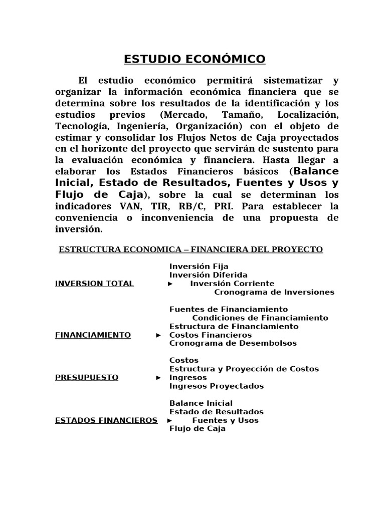 Estudio Economico (Segunda Edicion) para Desarrollar en Clase 1 | PDF ...