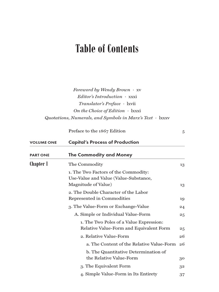 Table of Contnets | PDF | Money | Ideologies