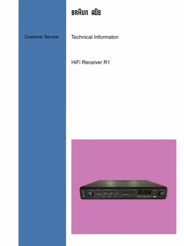 ADS Braun R1 Service (Eng) (1725118168) | PDF