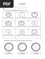 Junior KG Maths Test Paper | PDF