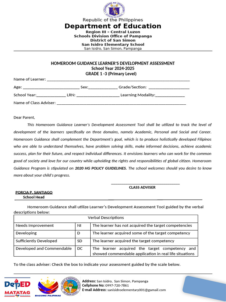 HGP-Primary-Grade 1-3 Only | PDF | Learning | Decision Making