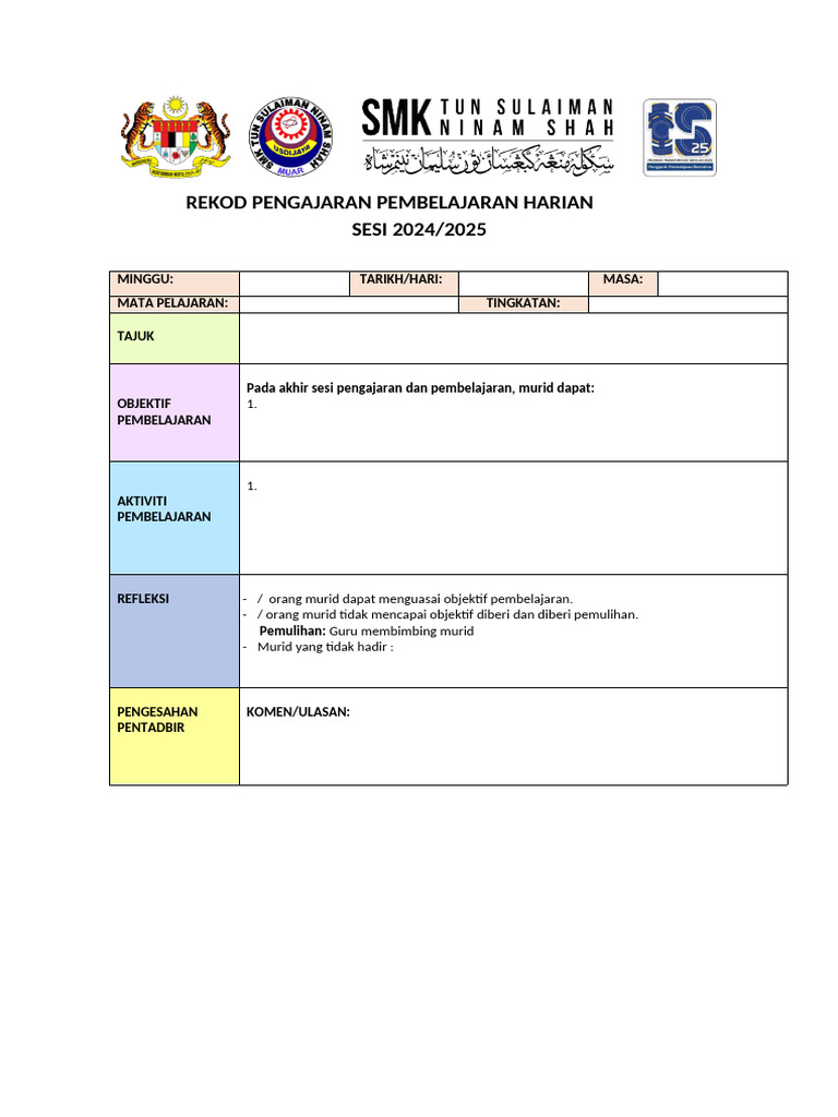 Template RPH | PDF
