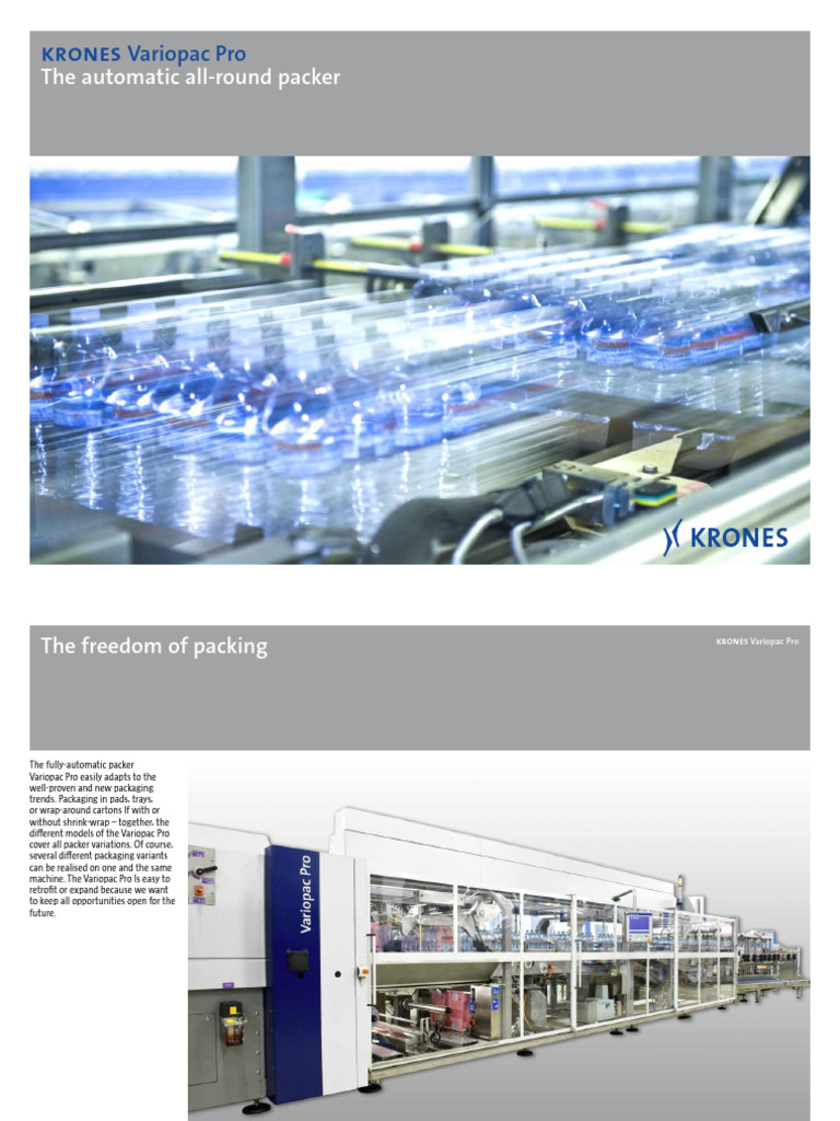 Krones - Variopac Manuales | PDF | Touchscreen