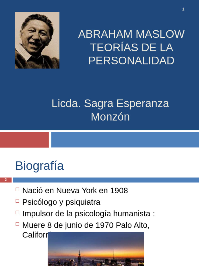 Abraham Maslow | PDF | Sicología | Conceptos psicologicos