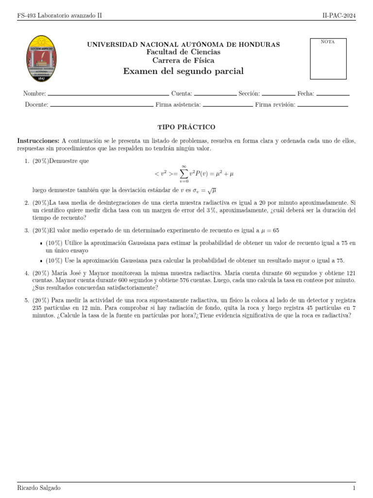 Examen Teorico Segundo Parcial II 2024 Avanzado II | PDF | Distribución ... Examen Teorico Segundo Parcial II 2024 Avanzado II | PDF | Distribución ...