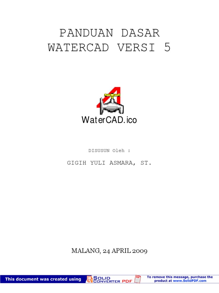 Manual Watercad V 5 | PDF