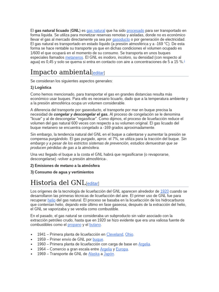 GNL y GNC | PDF | Gas natural licuado | Tecnología energética