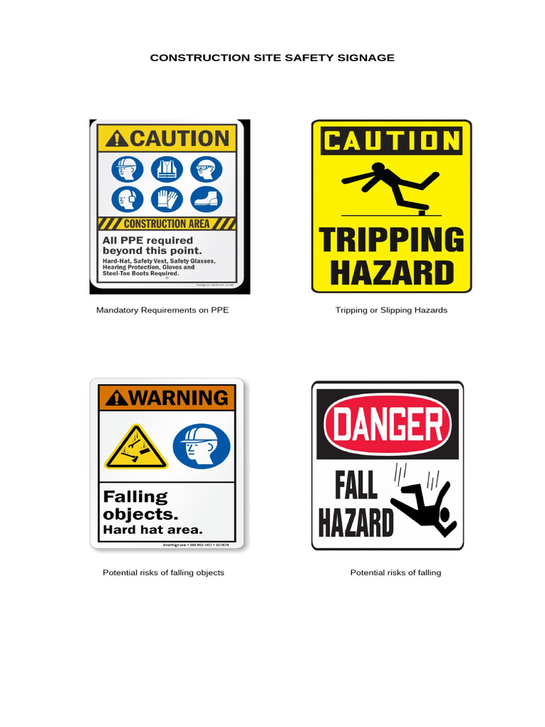 Construction Site Safety Signage | PDF