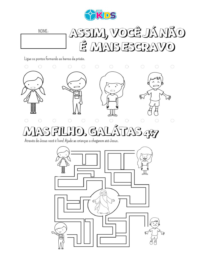 Atividade kids 3-4 seja livre | PDF