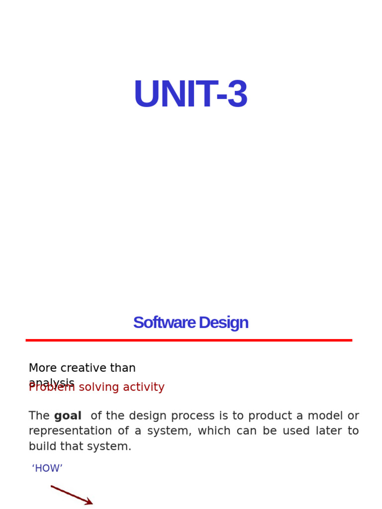 SE Unit3 | PDF | System | Software Design
