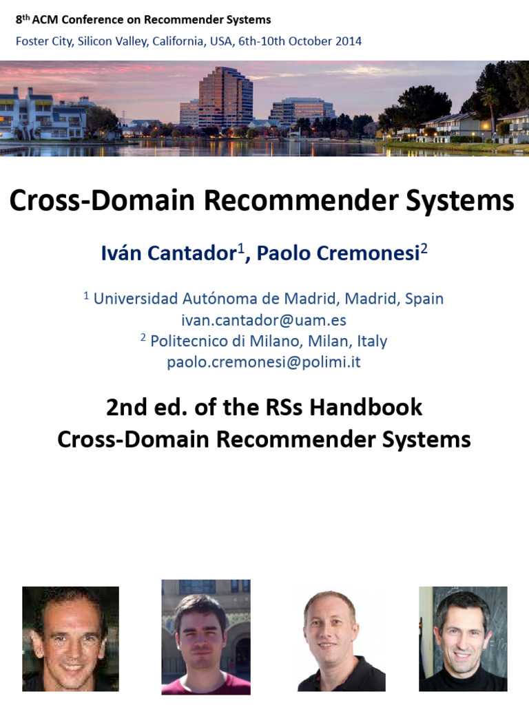 Cross-Domain Recommender Systems | PDF | Information Science | Computing