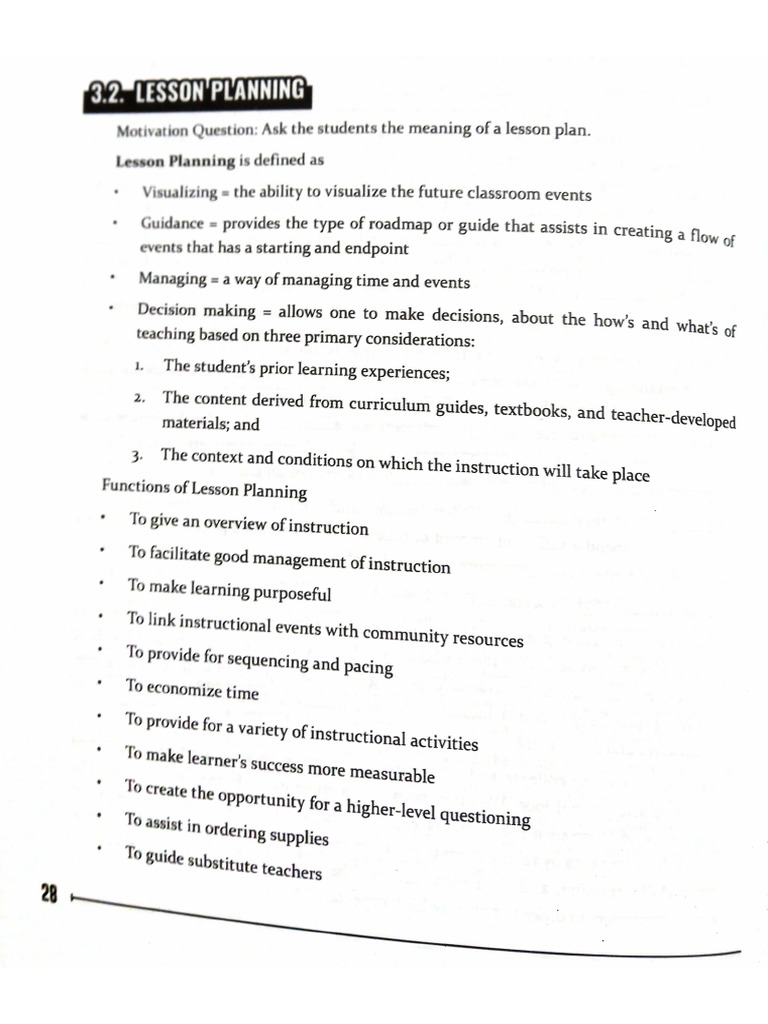 Lesson-Planning | PDF