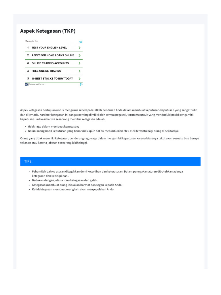 Pentingnya Ketegasan dalam Keputusan | PDF